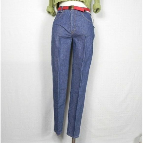 Vintage | Jeans | Vintage Brittania Patterned High Waisted Jeans | Poshmark